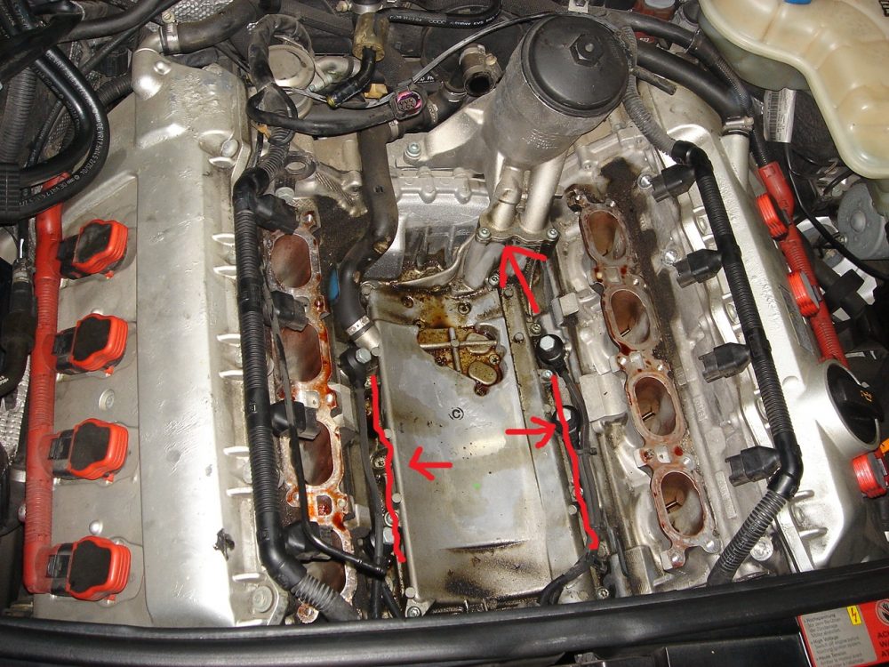 AUDI S4 オイル漏れ修理 | VENTILER